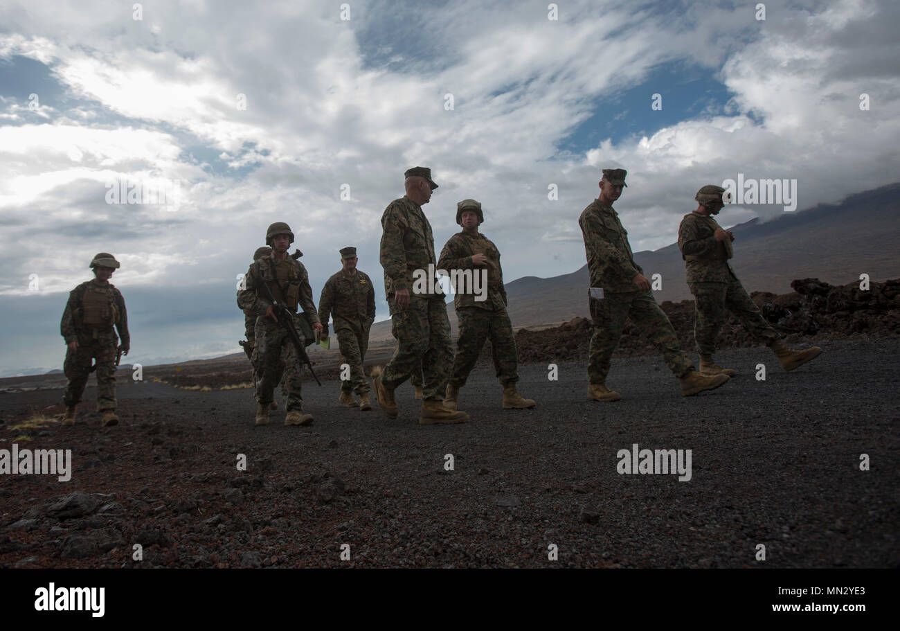 POHAKULOA TRAINING AREA, HAWAII – Lt. Gen. David Berger, commander of U ...