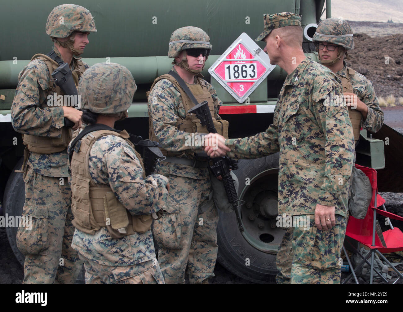 POHAKULOA TRAINING AREA, HAWAII – Col. Michael Styskal, the commanding ...