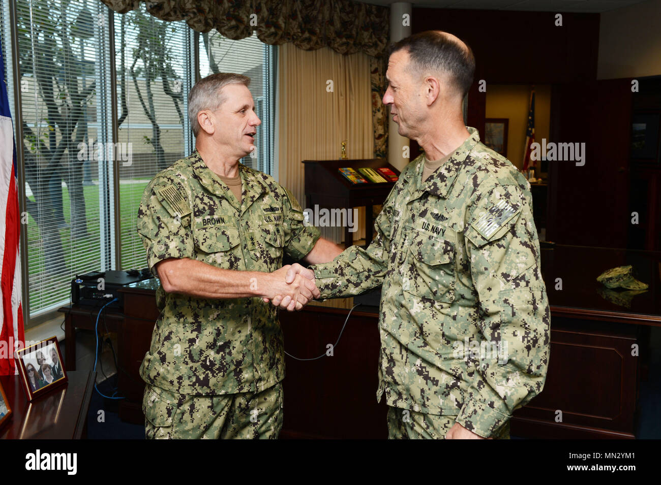 170823-N-RO948-021 MILLINGTON, Tenn. (Aug. 23, 2017) Rear Adm. Richard ...