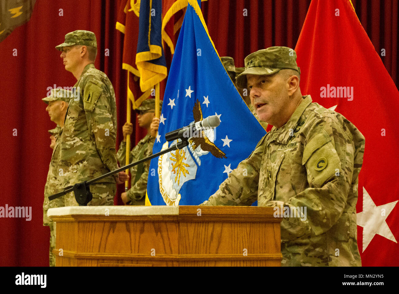 Maj. Gen. Flem B. (Donnie) Walker, the commanding general of the 1st ...