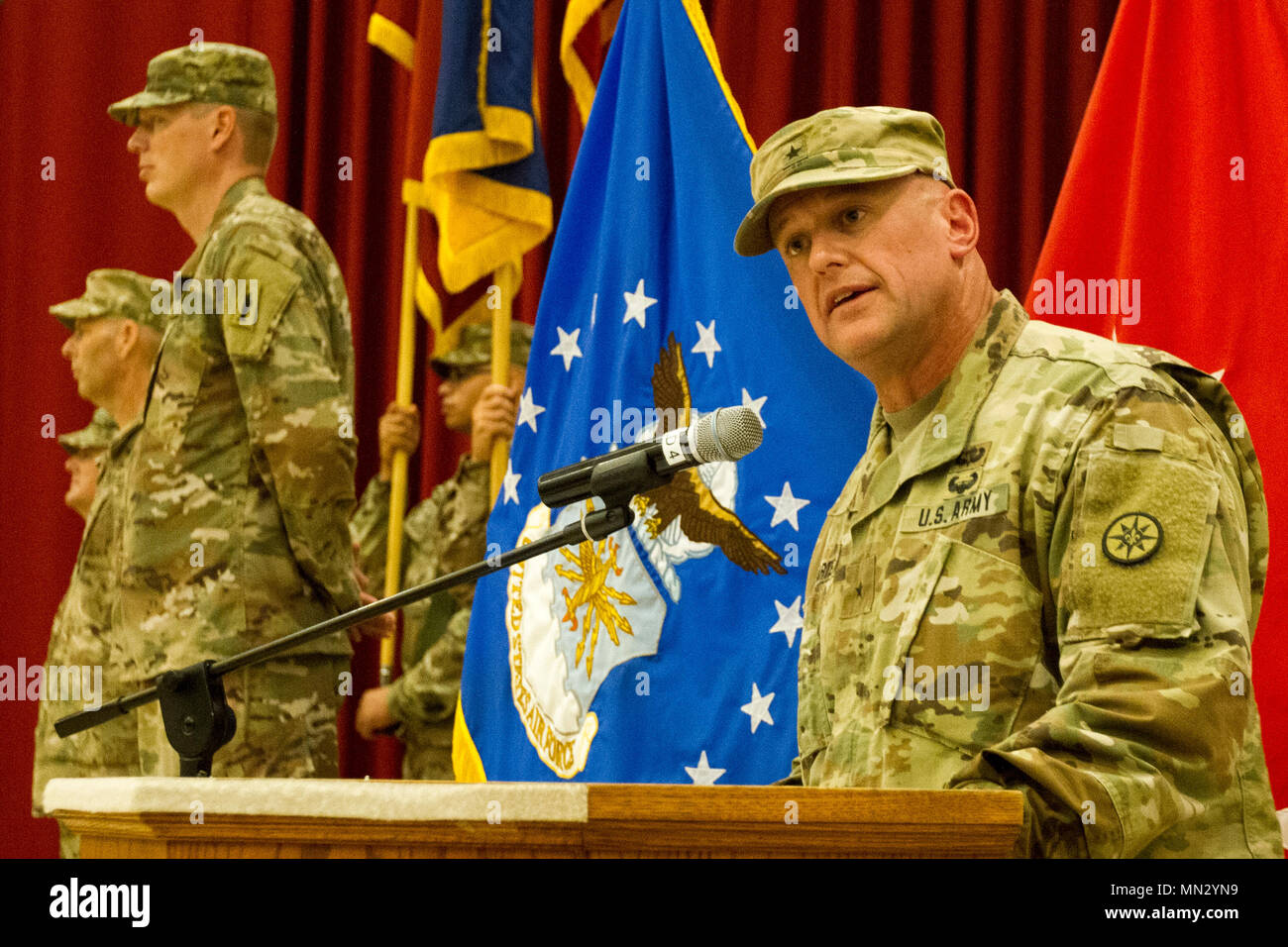 Brig. Gen. Robert Harter the commanding general of the 316th ...