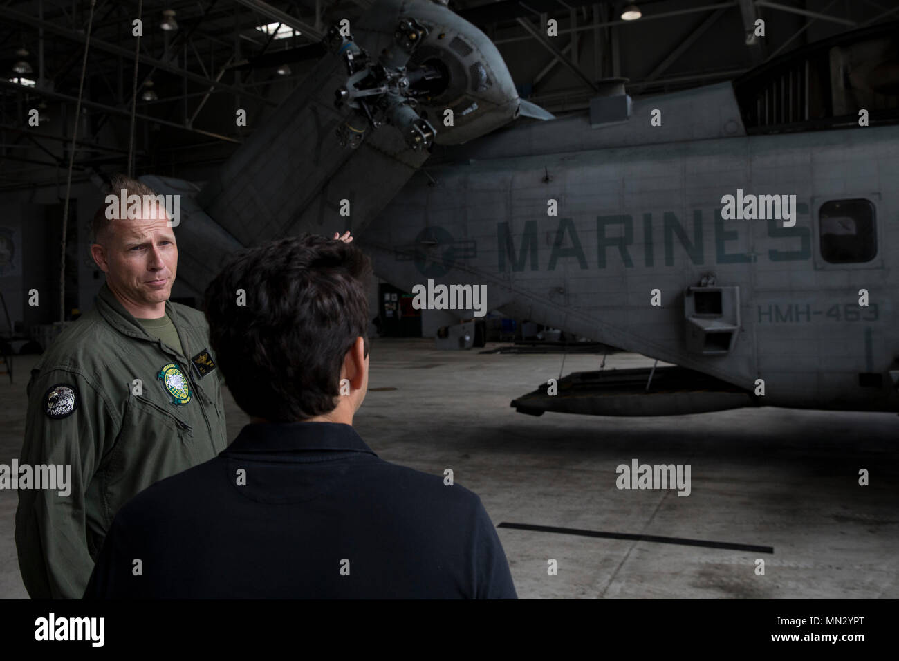 Lt. Col. Eric D. Purcell, commanding officer, Marine Heavy Helicopter ...