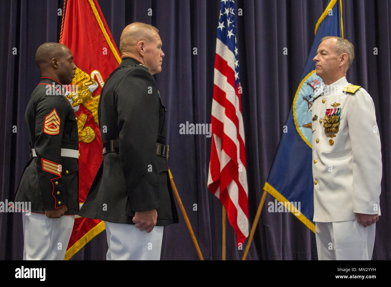 Commandant of the Marine Corps Gen. Robert B. Neller, left, and U.S ...