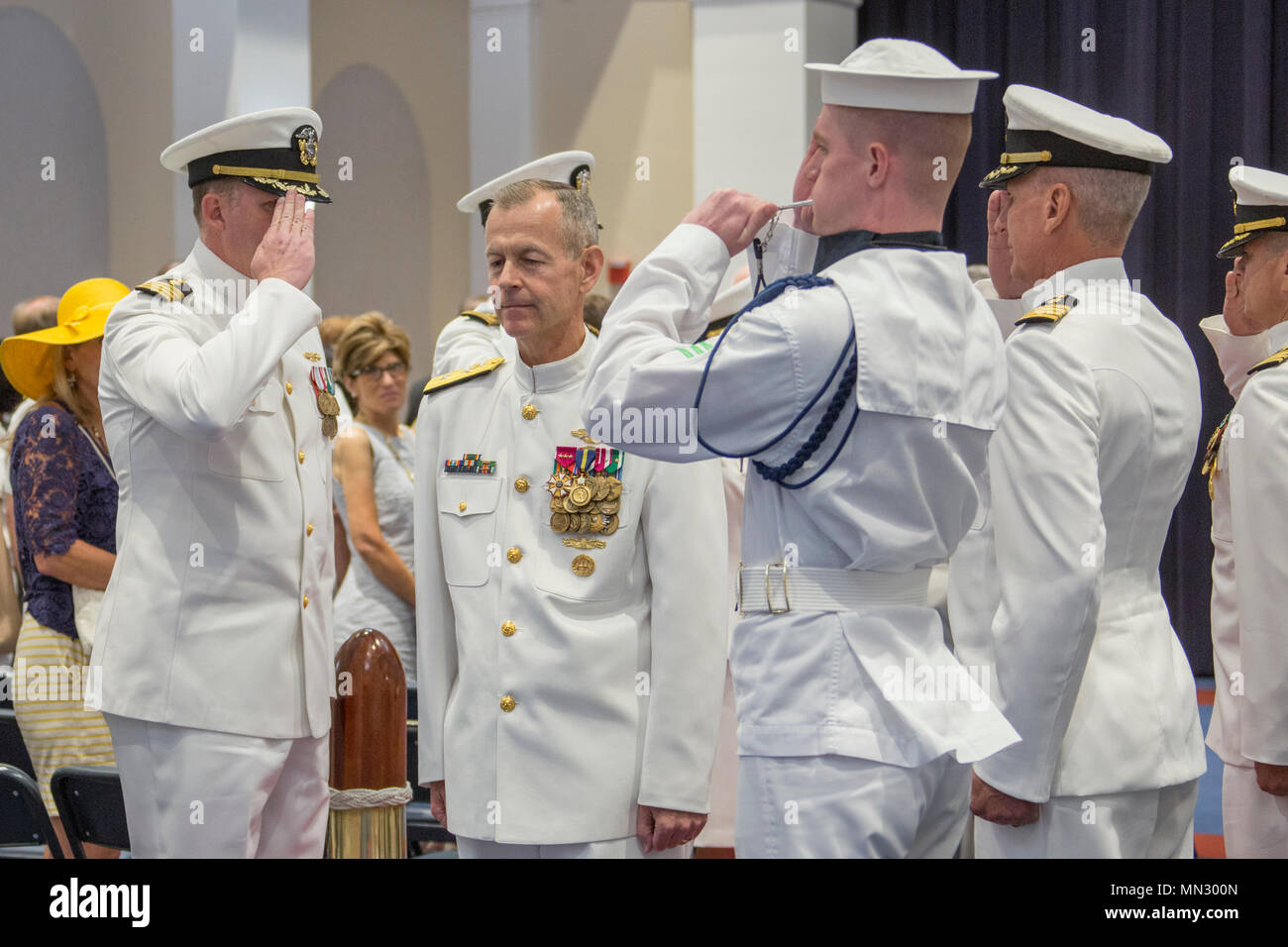 U.S. Navy Rear Adm. Stephen M. Pachuta, medical officer of the Marine ...