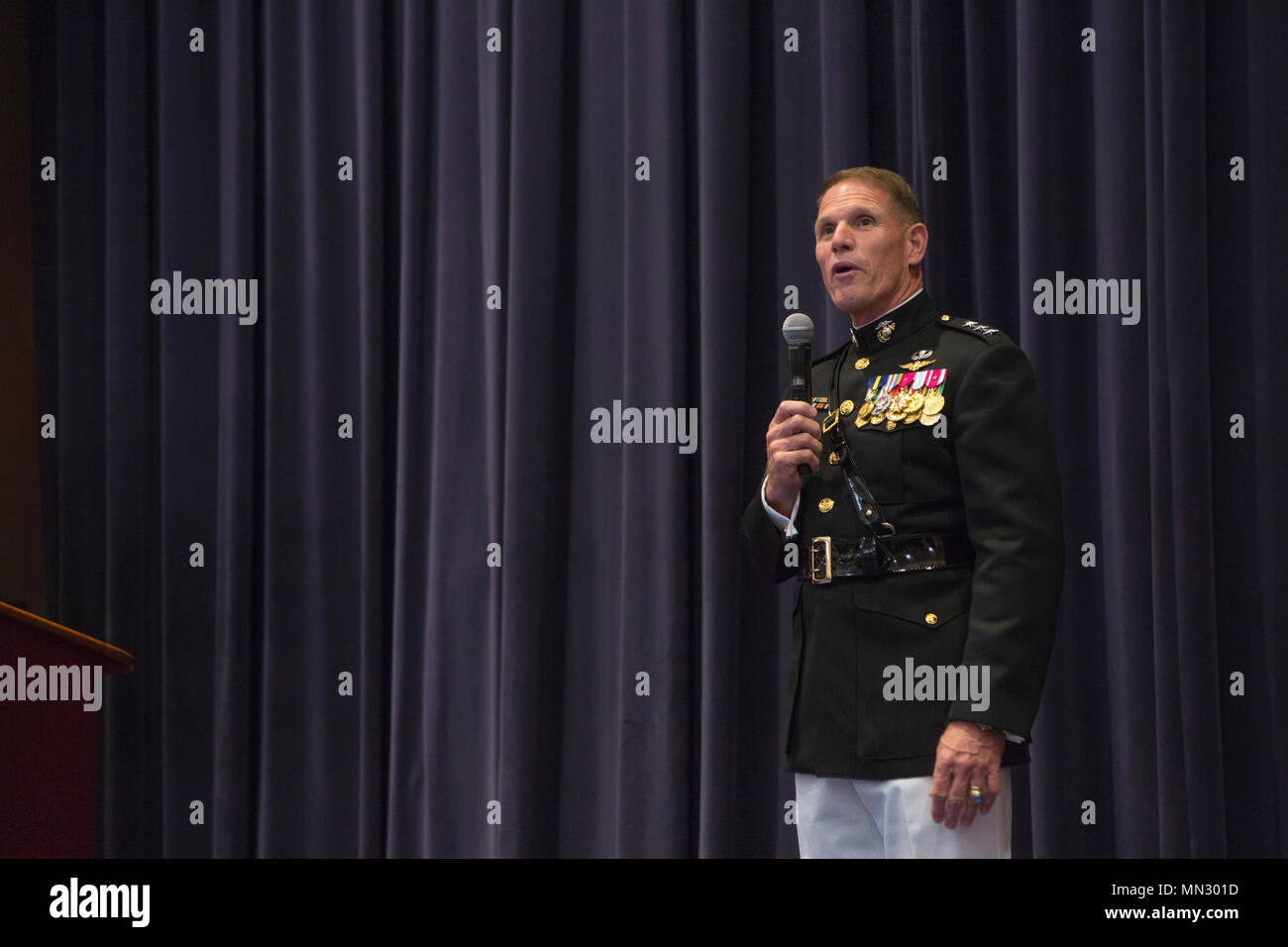 U.S. Marine Corps Lt. Gen. Robert S. Walsh, commanding general, Marine ...