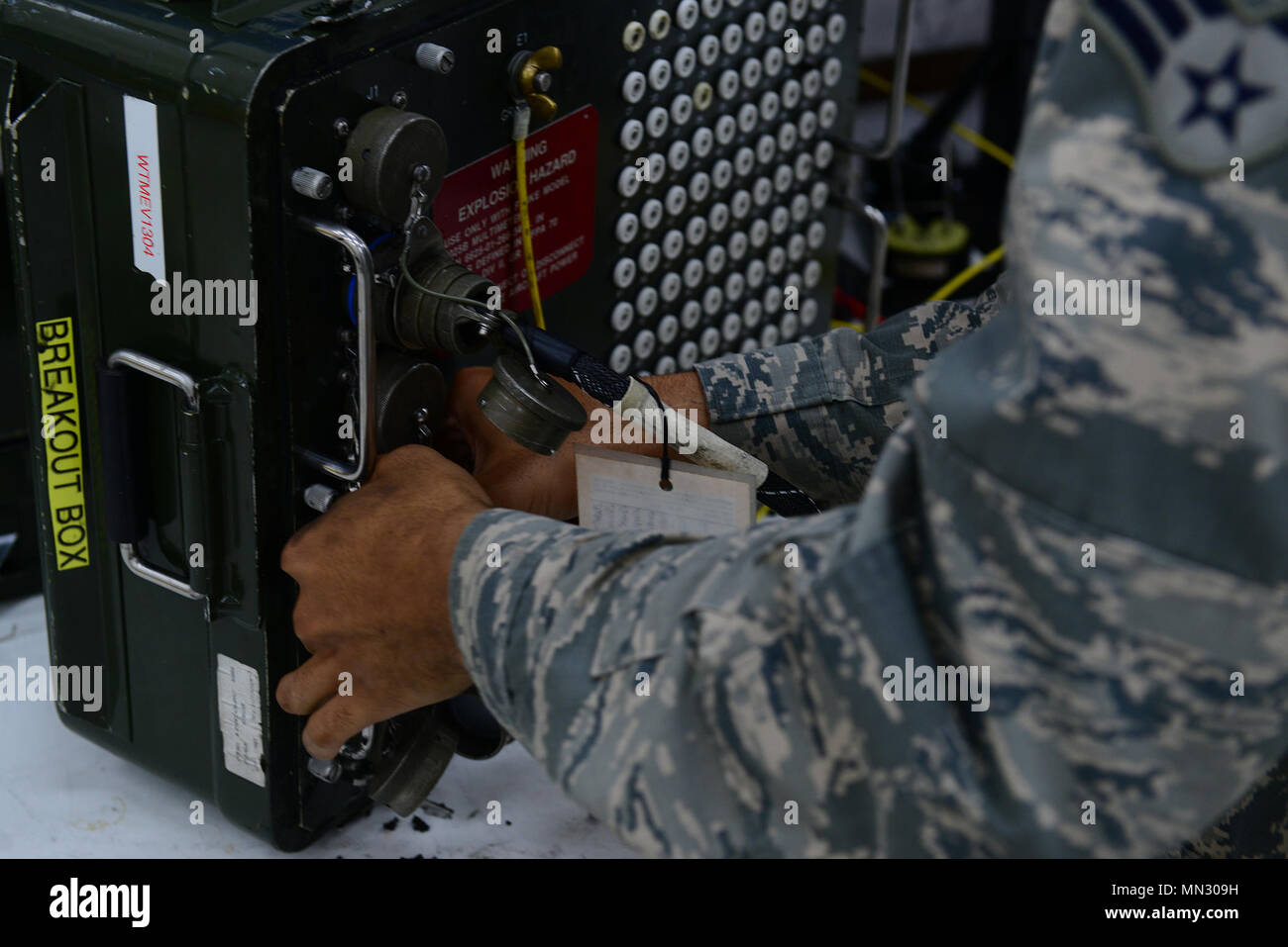 U.S. Air Force Senior Airman Christian Anthony, an electrical and ...