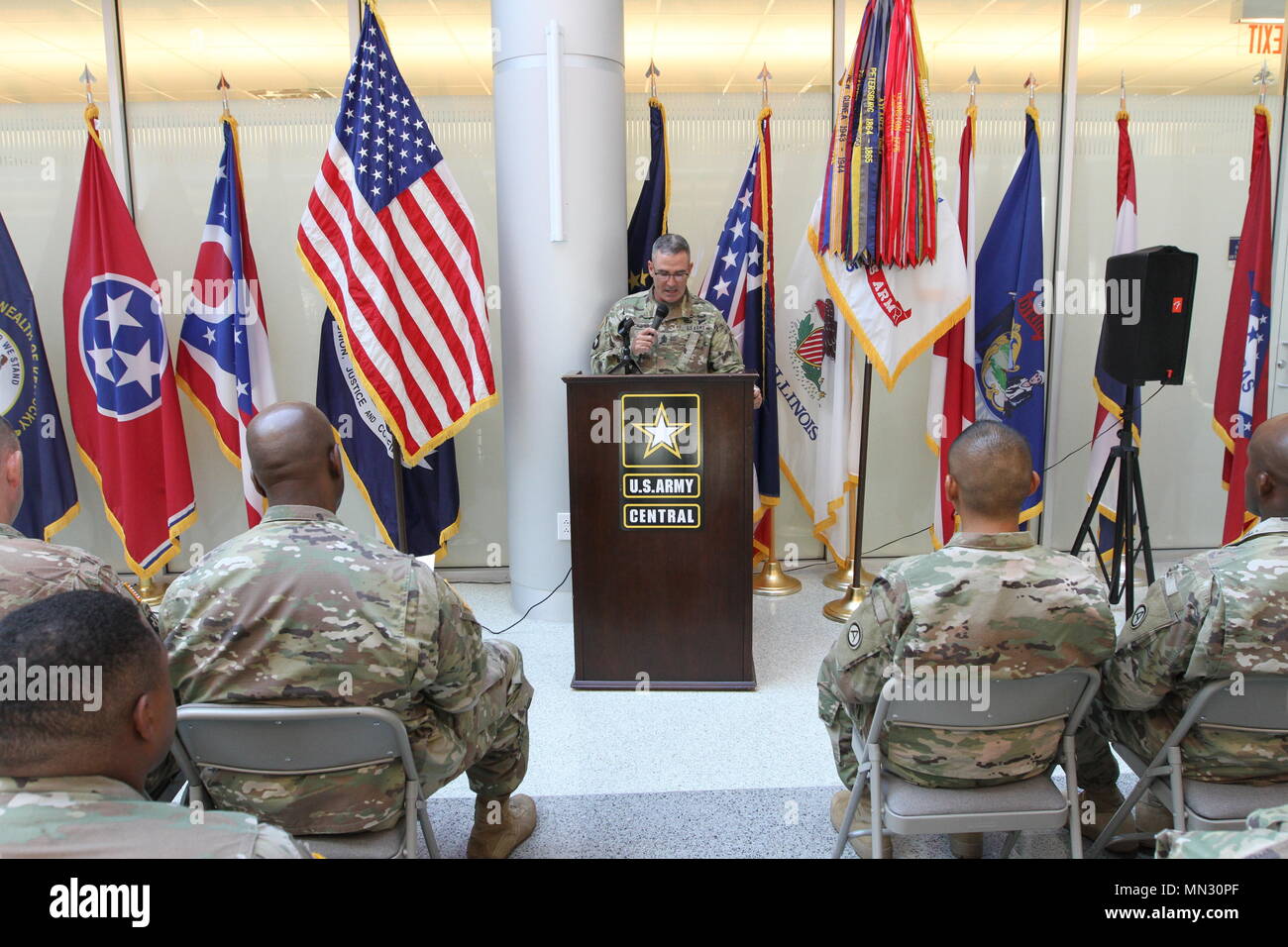 Sgt. Maj. Walter Puckett, the USARCENT current operations sergeant ...