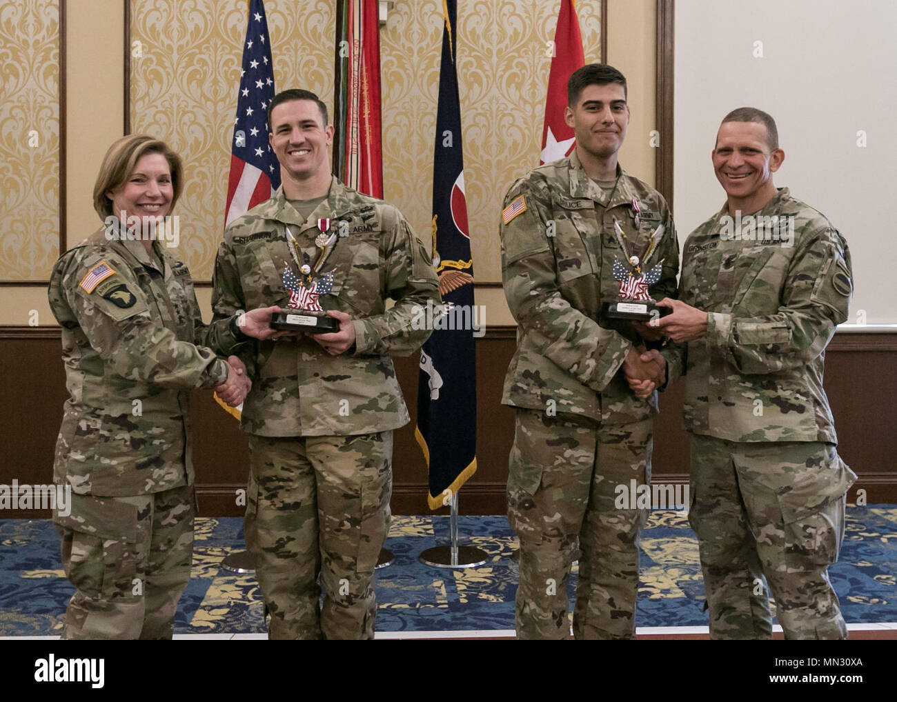 Lt. Gen. Laura J. Richardson (far left), deputy commanding general of ...
