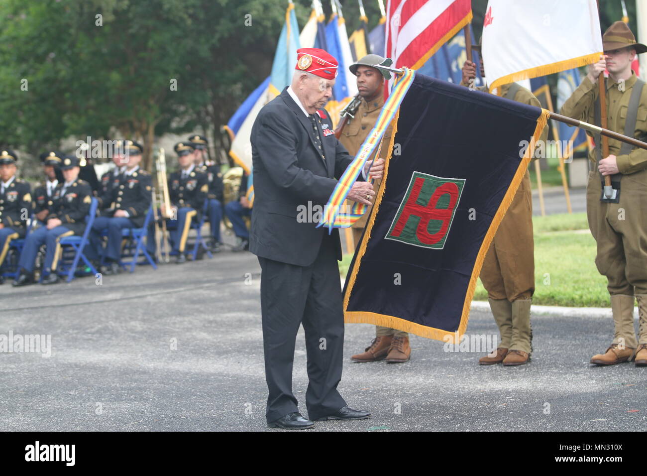 Retired Master Sgt. Vernon Schmidt, a 91-year-old surviving member of ...