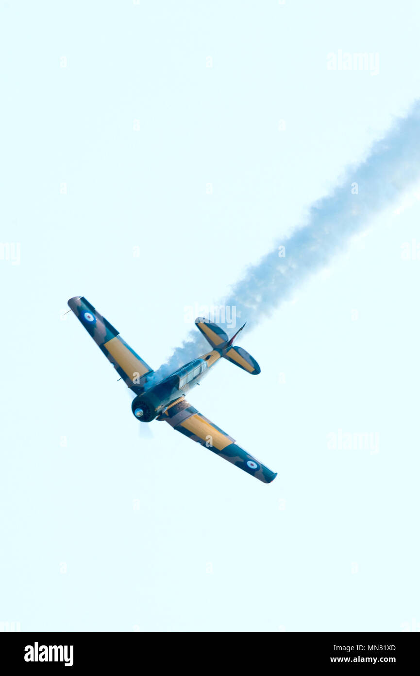 John "Skipper" Hyle performs aerial acrobatics at the Thunder Over ...