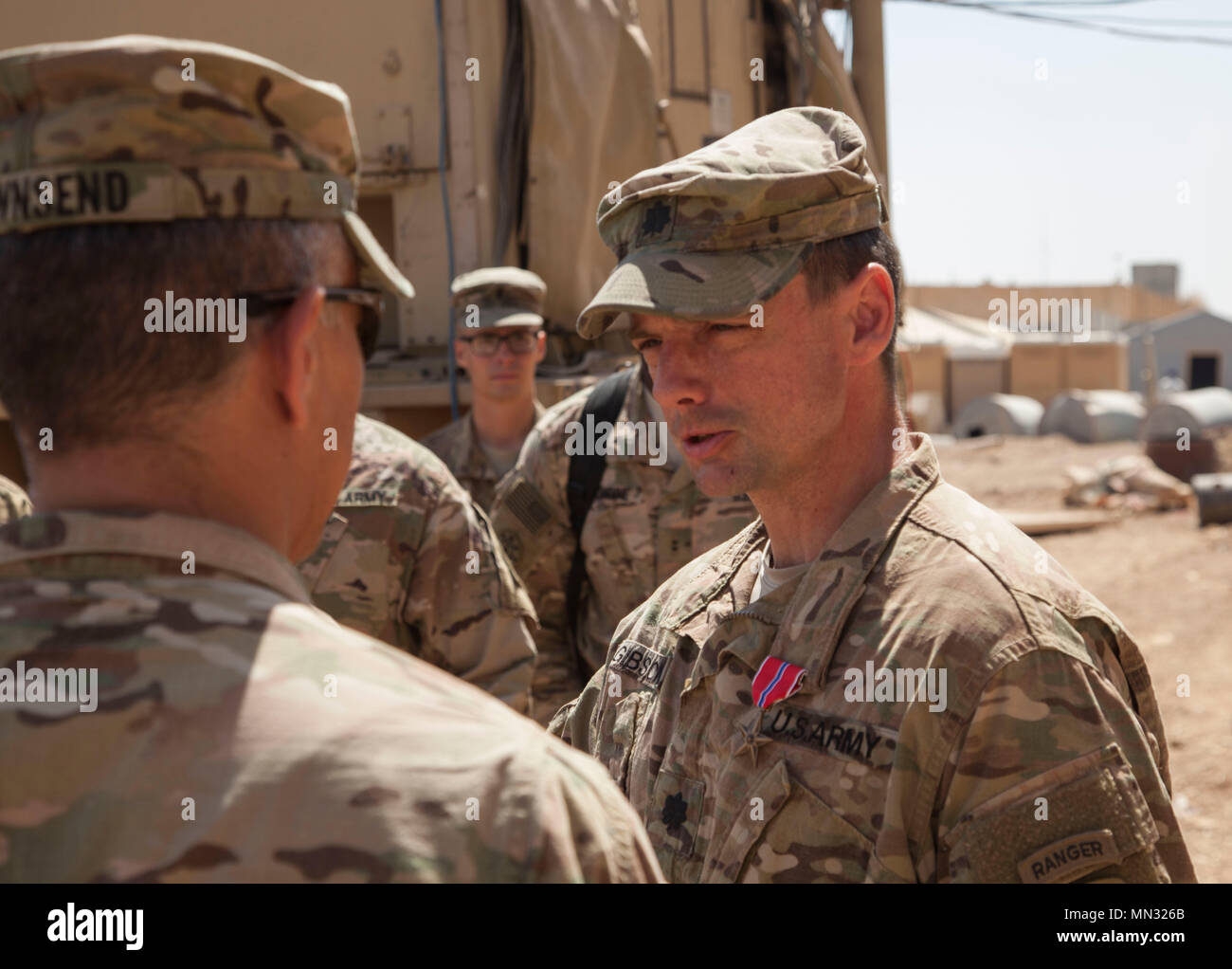 U.S. Army Lt. Col. Daniel Gibson, deployed in support of Combined Joint ...