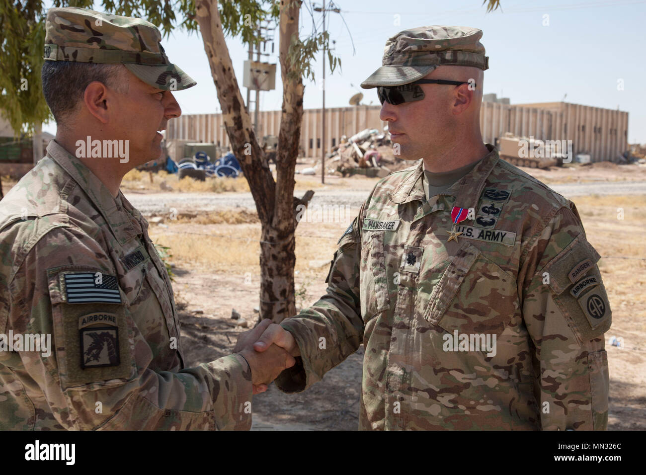 U.S. Army Lt. Col. John Hawbaker, deployed in support of Combined Joint ...