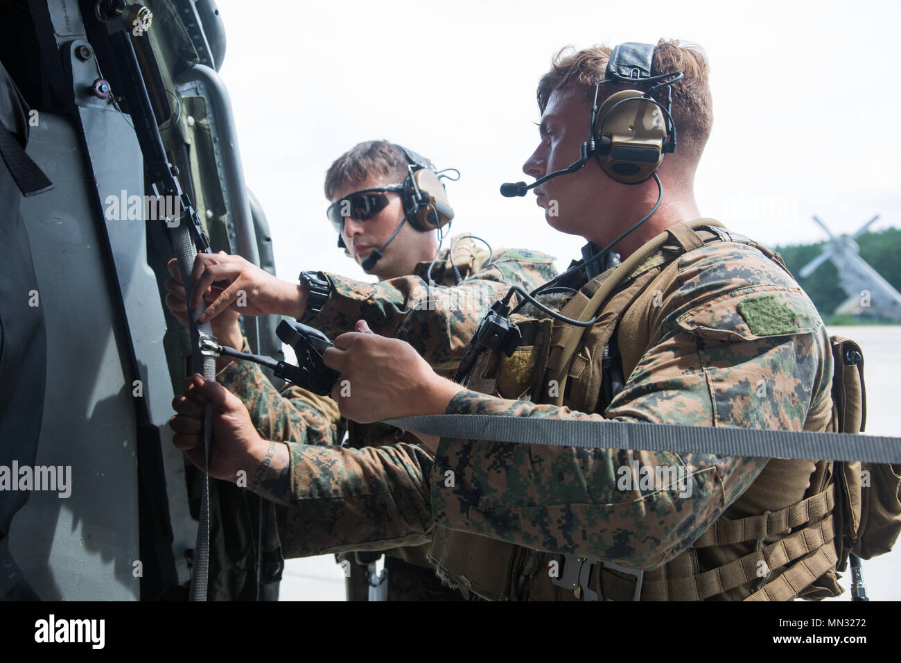 U.S. Marines with the Maritime Raid Force, 26th Marine Expeditionary ...