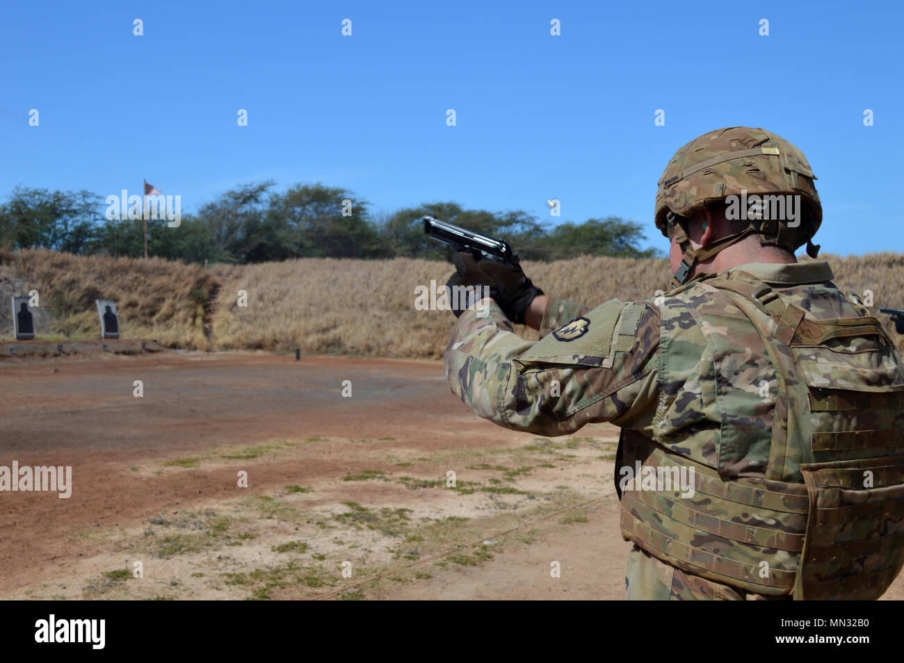 Pvt. William Pickett, a combat engineer to the 29th Brigade Engineer ...