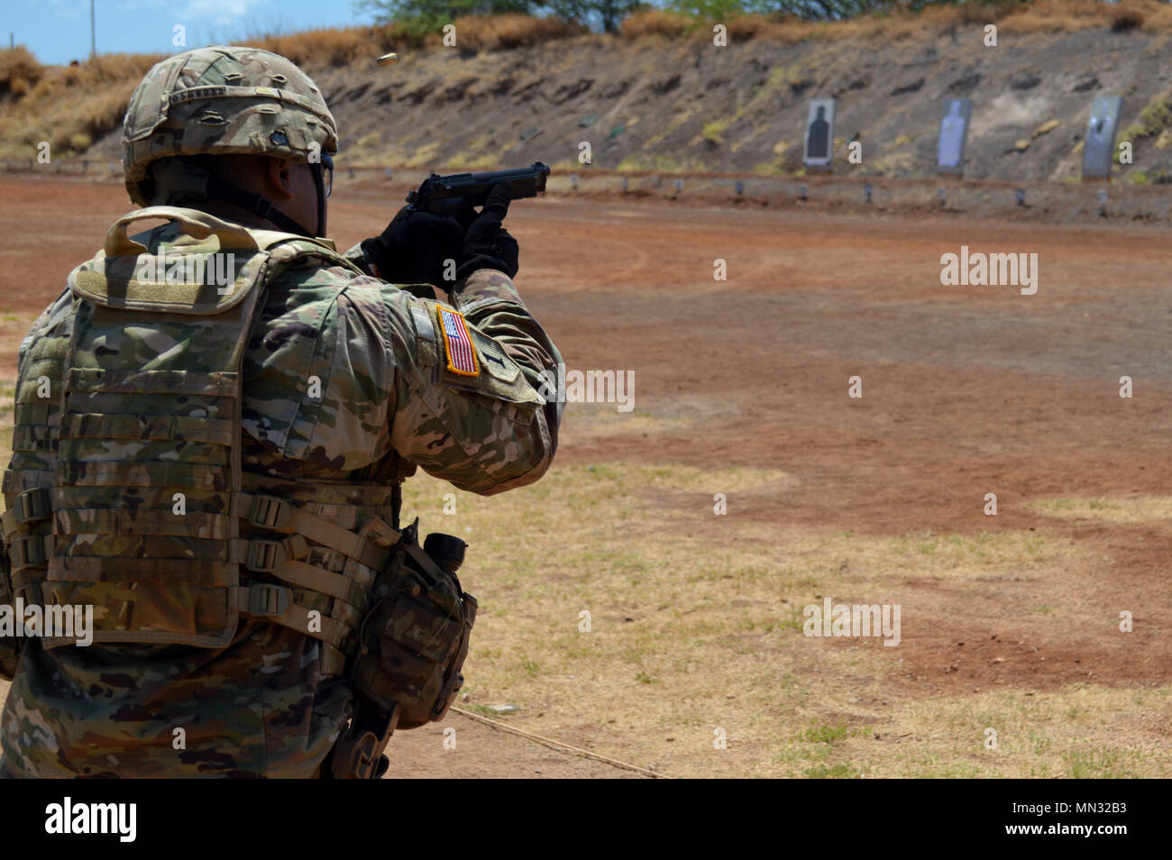 Pfc. Cameron Manuel, a combat engineer to the 29th Brigade Engineer ...