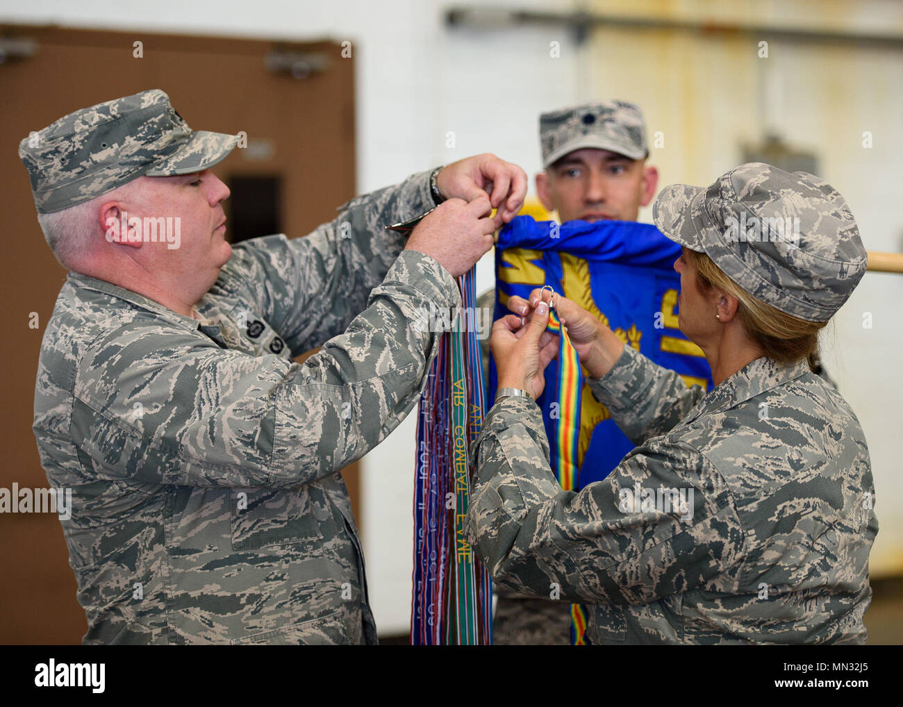 Members of the 102nd Intelligence Wing celebrate the 100th anniversary ...