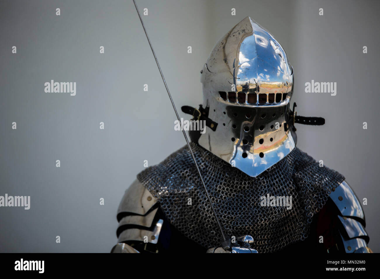 Armored combat sword fight hi-res stock photography and images - Alamy