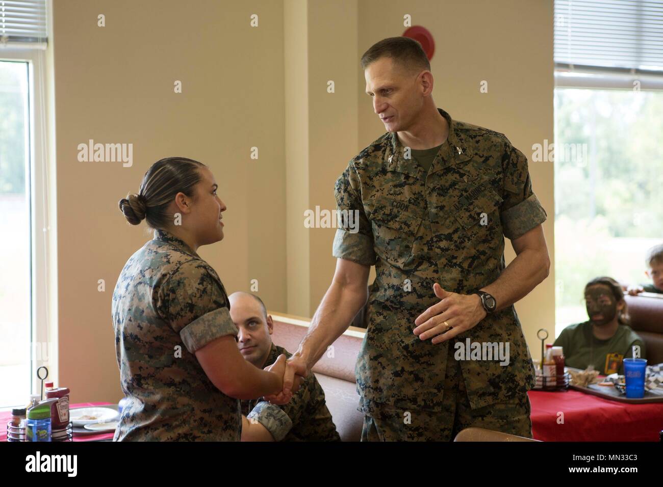 U.S. Marine Corps Col. Samuel C. Cook, battalion commander ...