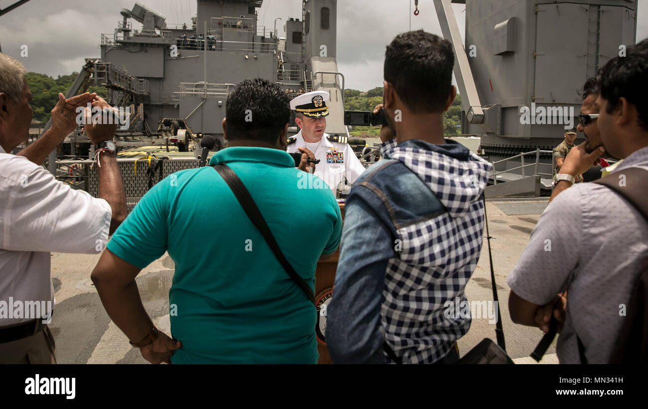 GOA, India (Aug. 24,2017) – Commander Theodore Essenfeld, USS Pearl ...