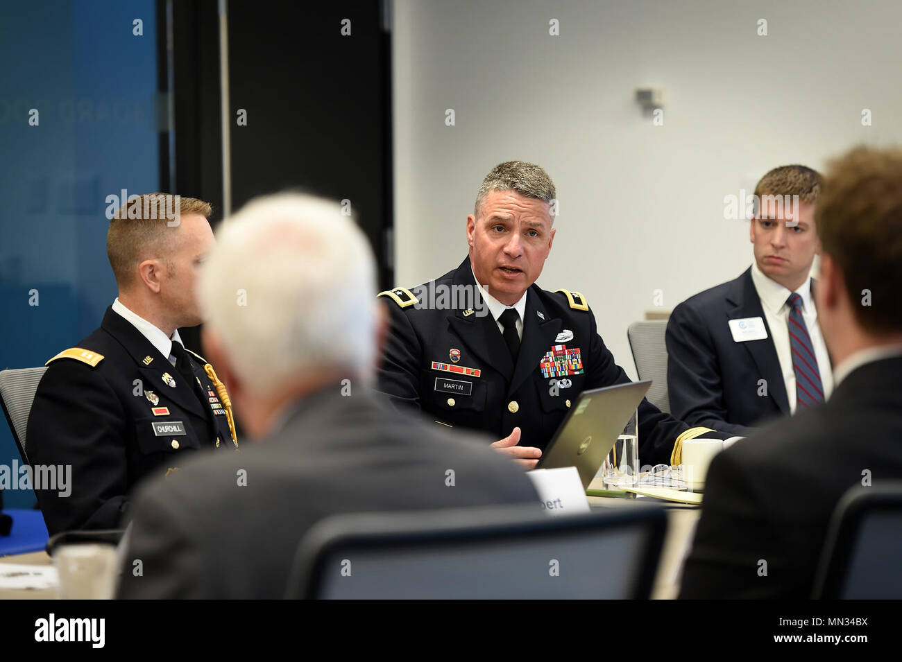 Maj. Gen. Joseph Martin, commanding general of the 1st Infantry ...
