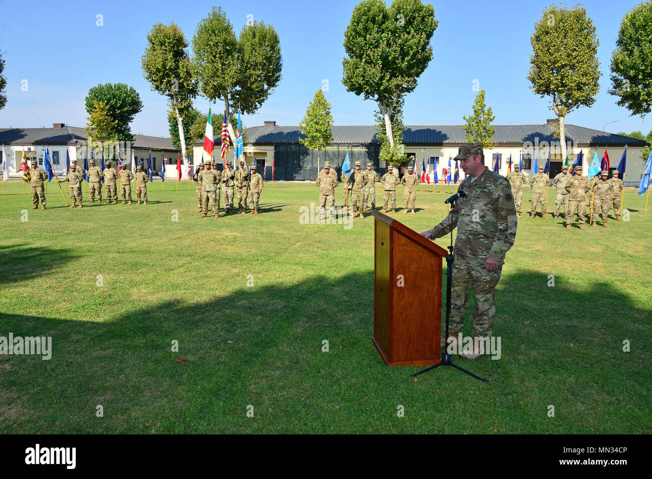 U. S. Army Command Sgt. Maj. Michael C. Timme, outgoing Command Sgt ...