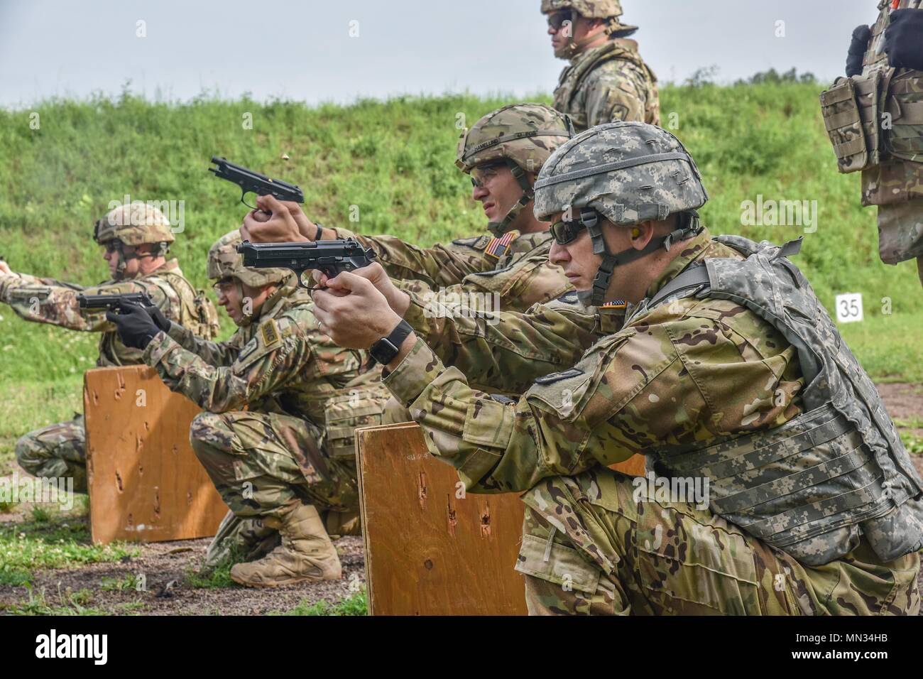 Soldiers of the 1-214th Aviation Regiment complete their annual M9 ...