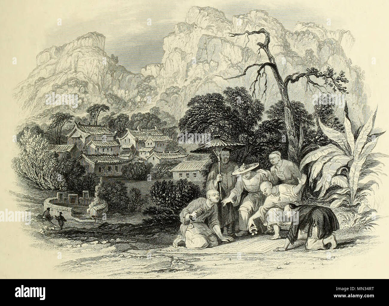 Dice Players near Amoy, China, circa 1850 Stock Photo - Alamy
