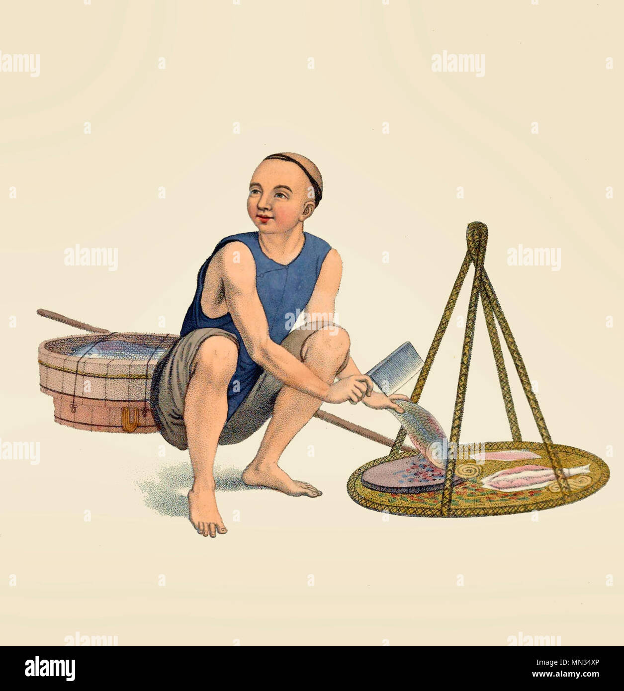 Vintage Fishmonger High Resolution Stock Photography and Images - Alamy