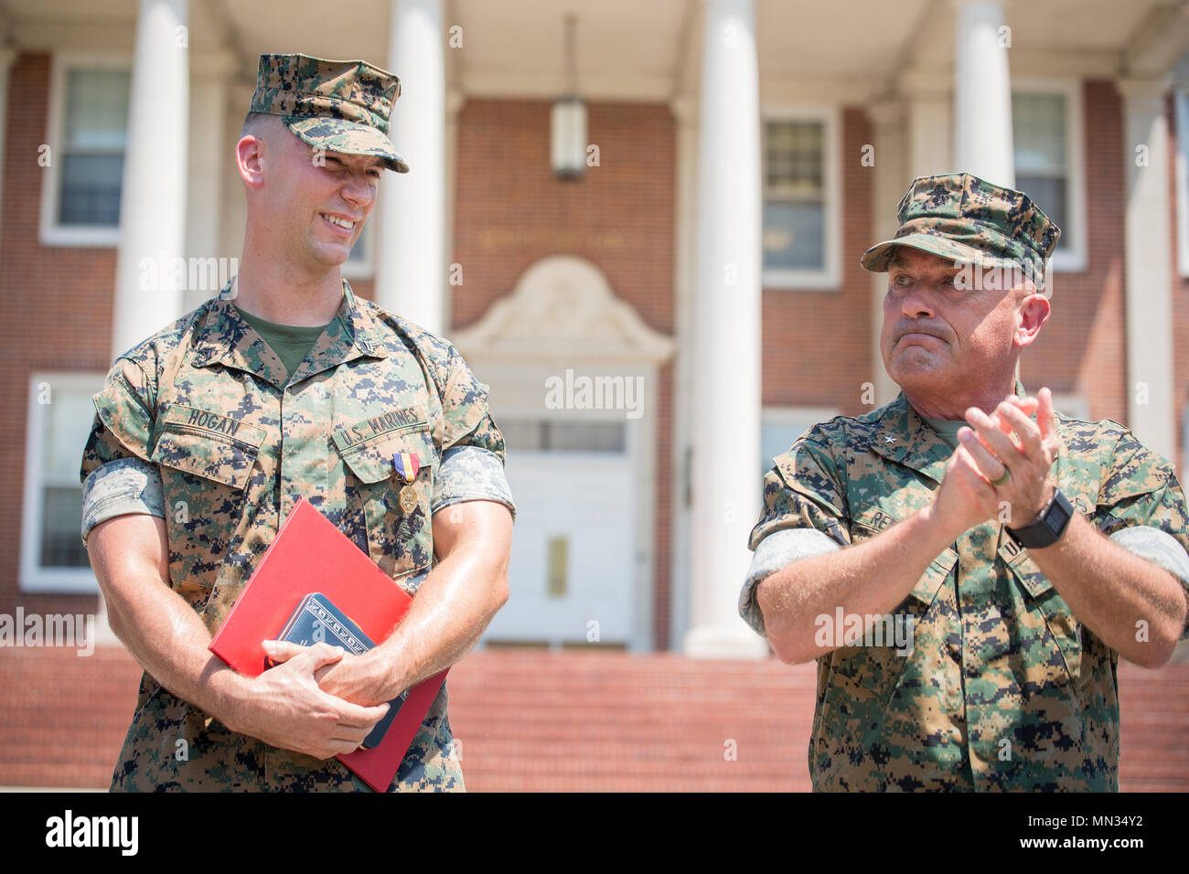 U.S. Marine Corps Brig. Gen Austin E. Renforth, the commanding general ...