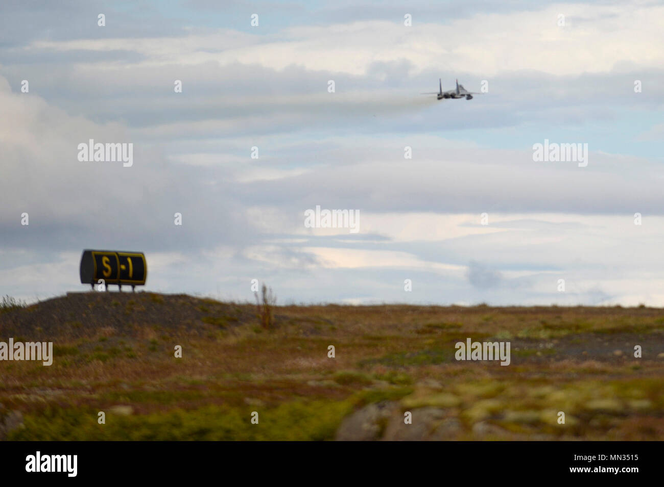 An United States Air Force F-15C deployed to Keflavik Air Base, Iceland ...
