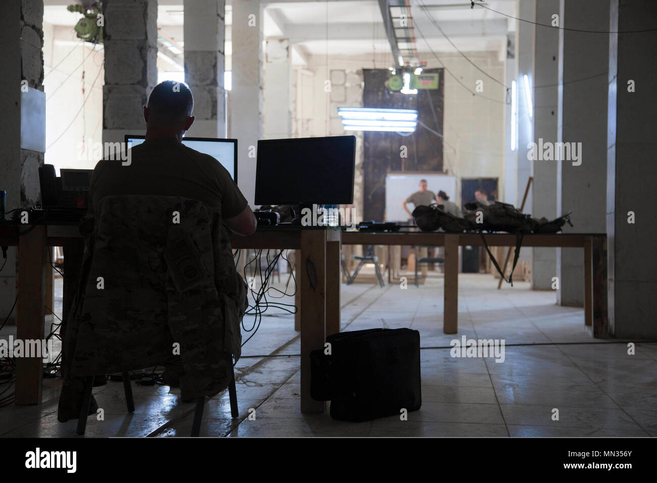 U.S. Army Col. Pat Work, deployed in support of Combined Joint Task ...