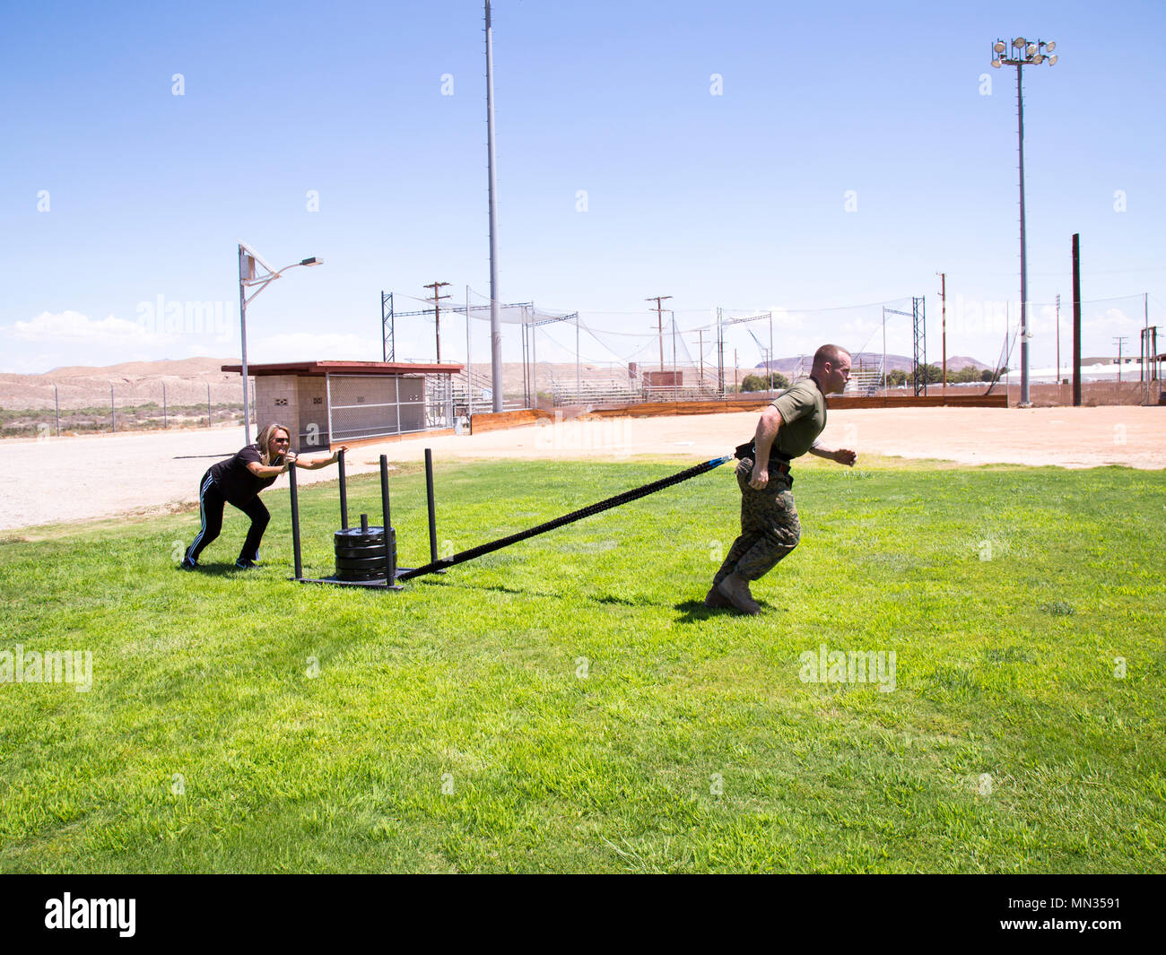 Weighted sled drag hi-res stock photography and images - Alamy