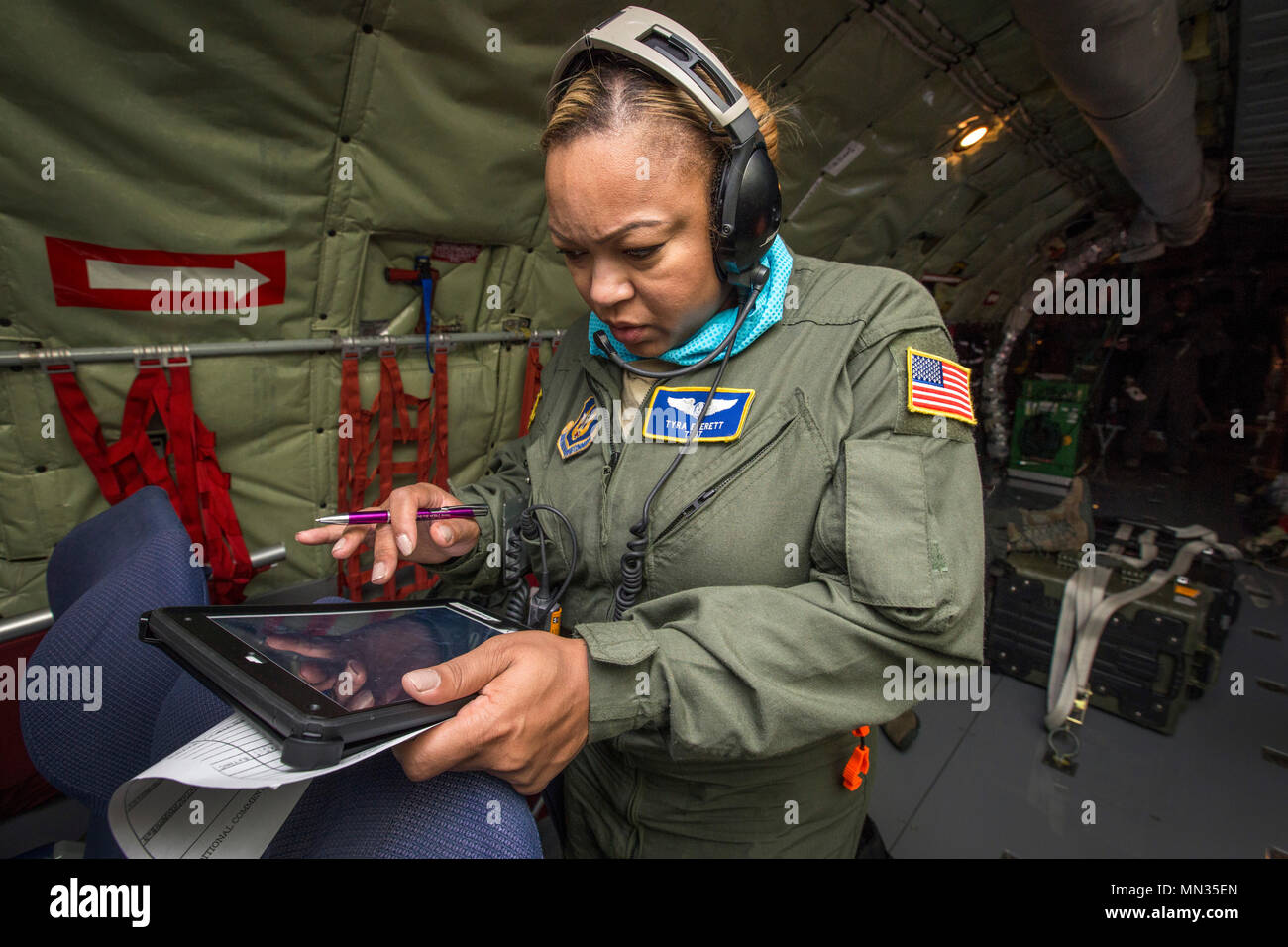 U.S. Air Force Tech. Sgt. Tyra D. Everett, Aeromedical Evacuation ...