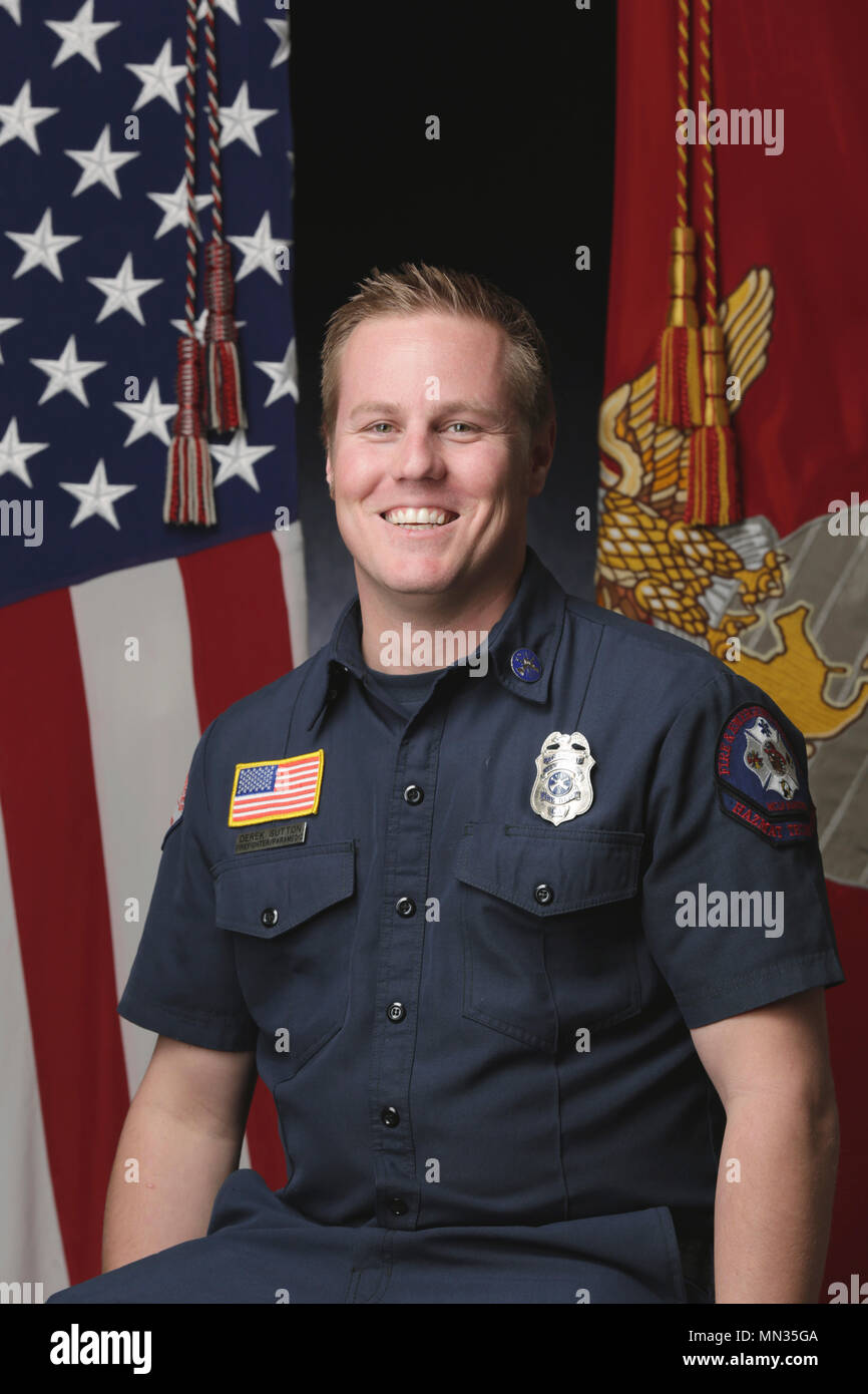 Derek Sutton, firefighter and paramedic with Marine Corps Logistics ...