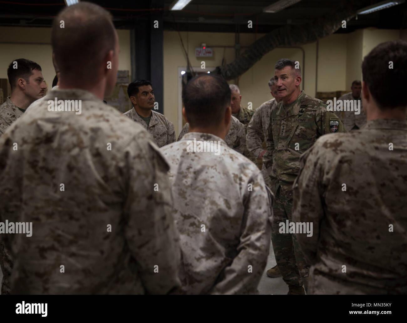 U.S. Army Gen. John W. Nicholson, the commanding general of Resolute ...