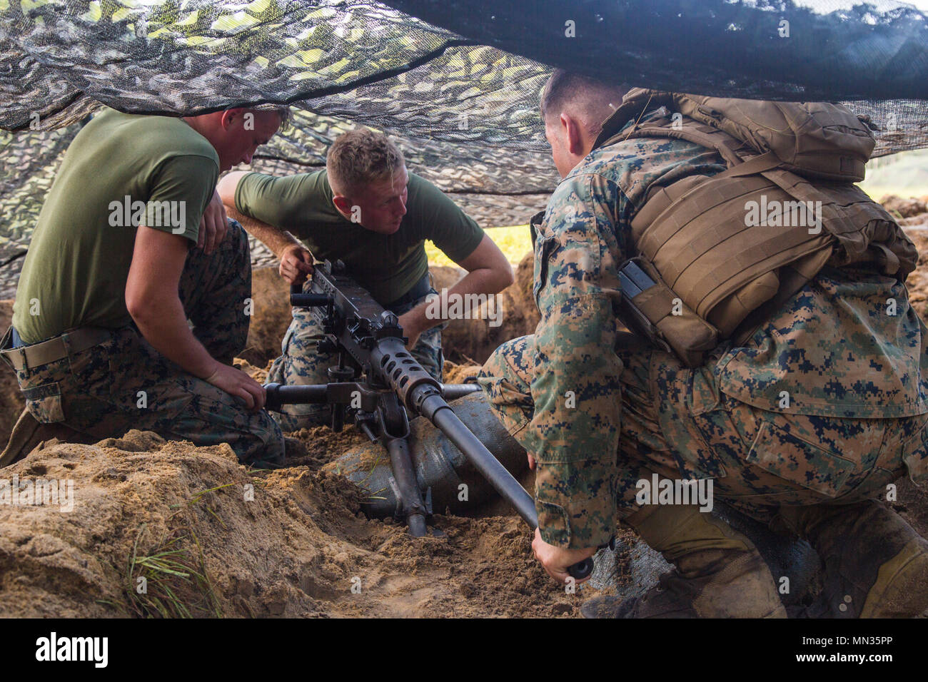 50 caliber machine gun position hi-res stock photography and images - Alamy
