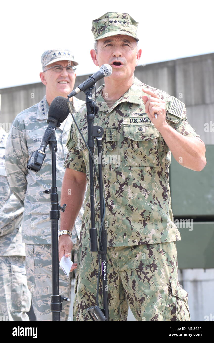 Adm. Harry B. Harris Jr., U.S. Pacific Command commander, spoke at a ...