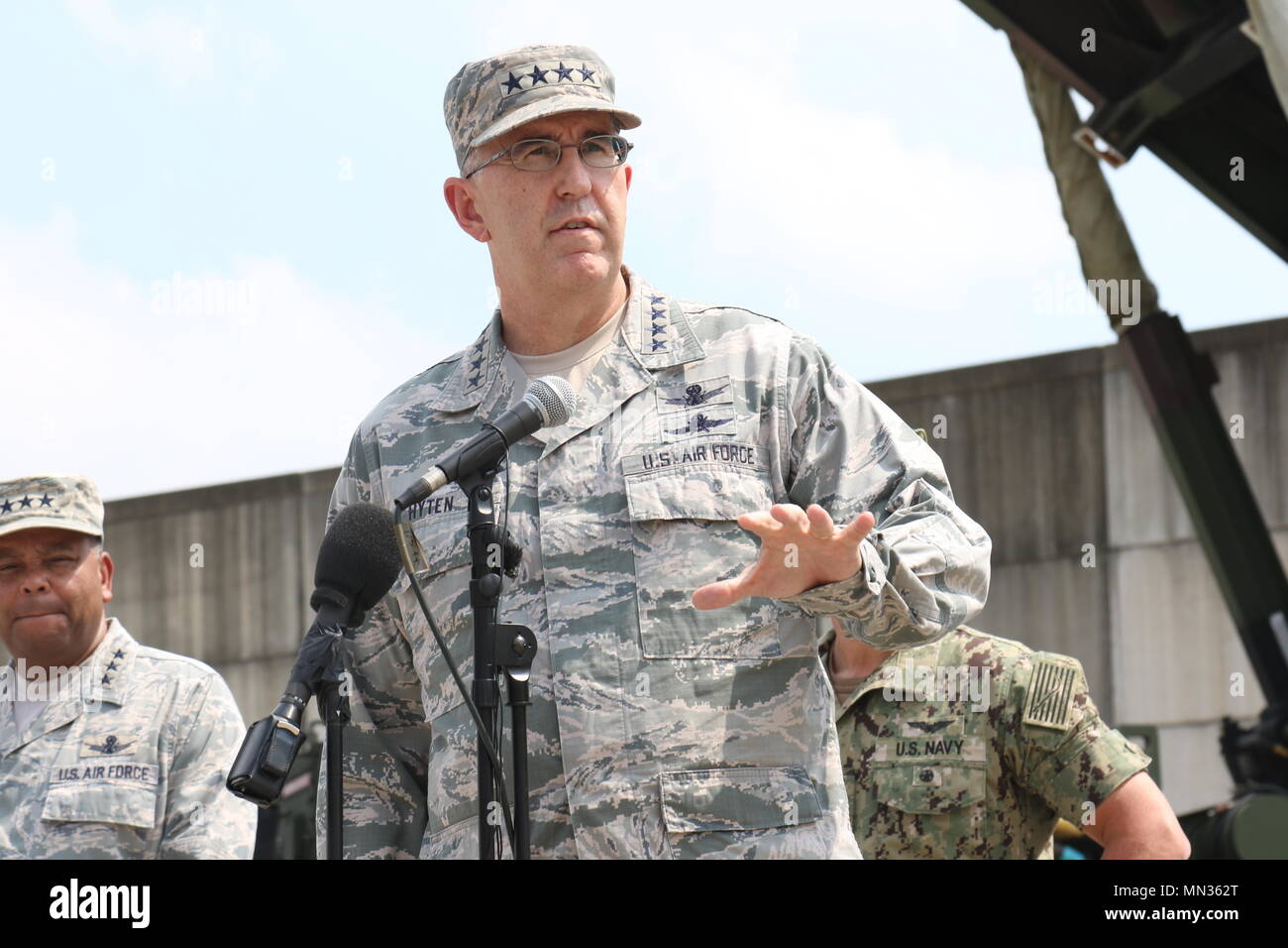 Gen. John E. Hyten, United States Strategic Command commander, spoke at ...