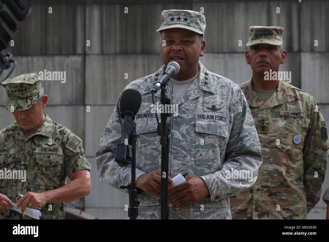 Lt. Gen. Samuel A. Greaves, Missile Defense Agency commander, spoke at ...