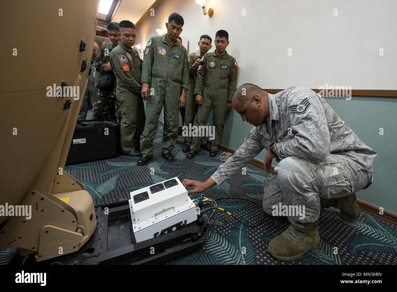 U.S. Air Force Staff Sgt. Chad Kaimi, 644th Combat Communications ...