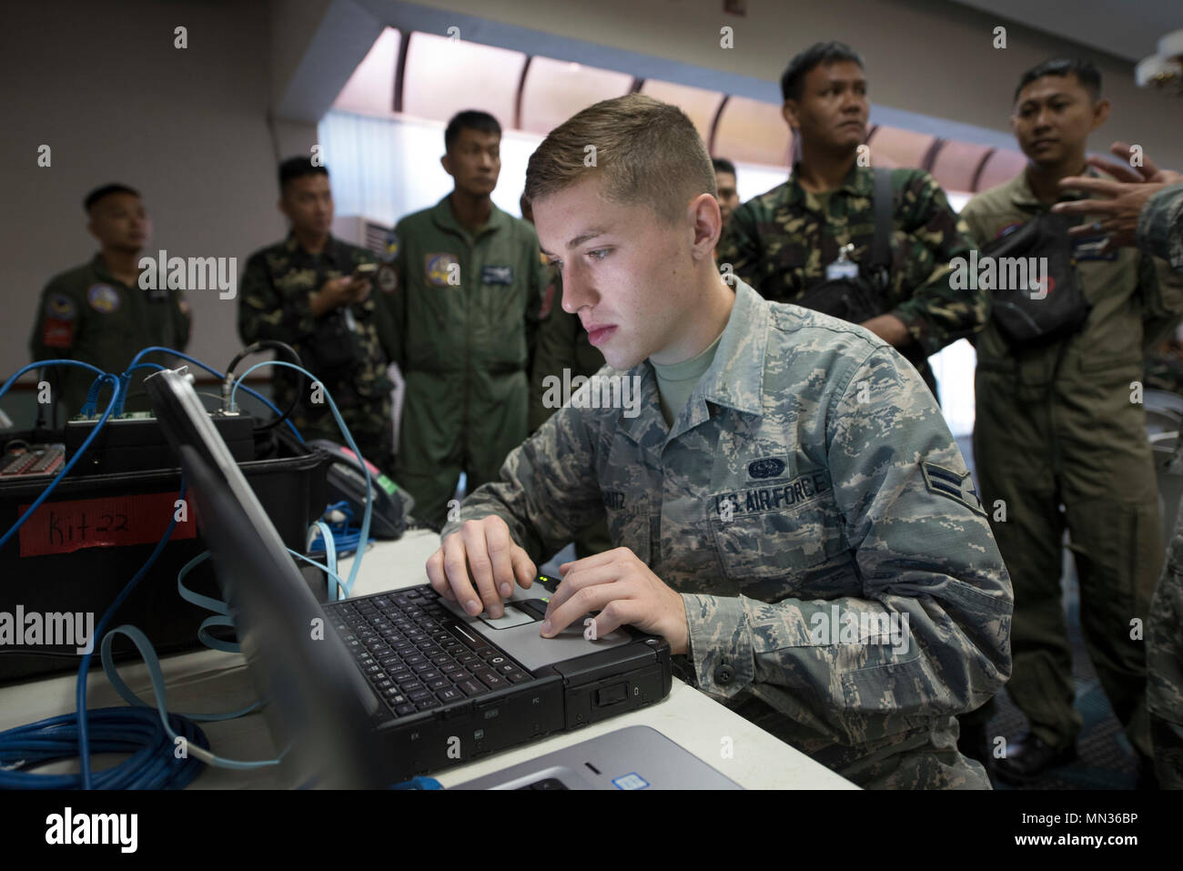 U.S. Air Force Airman 1st Class Timothy Schutz, 644th Combat ...