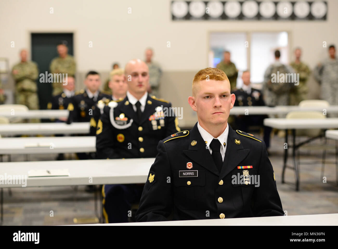 Oregon Army National Guard Spc. Michael Norris, with B Company, 741st Brigade Engineer Battalion ...