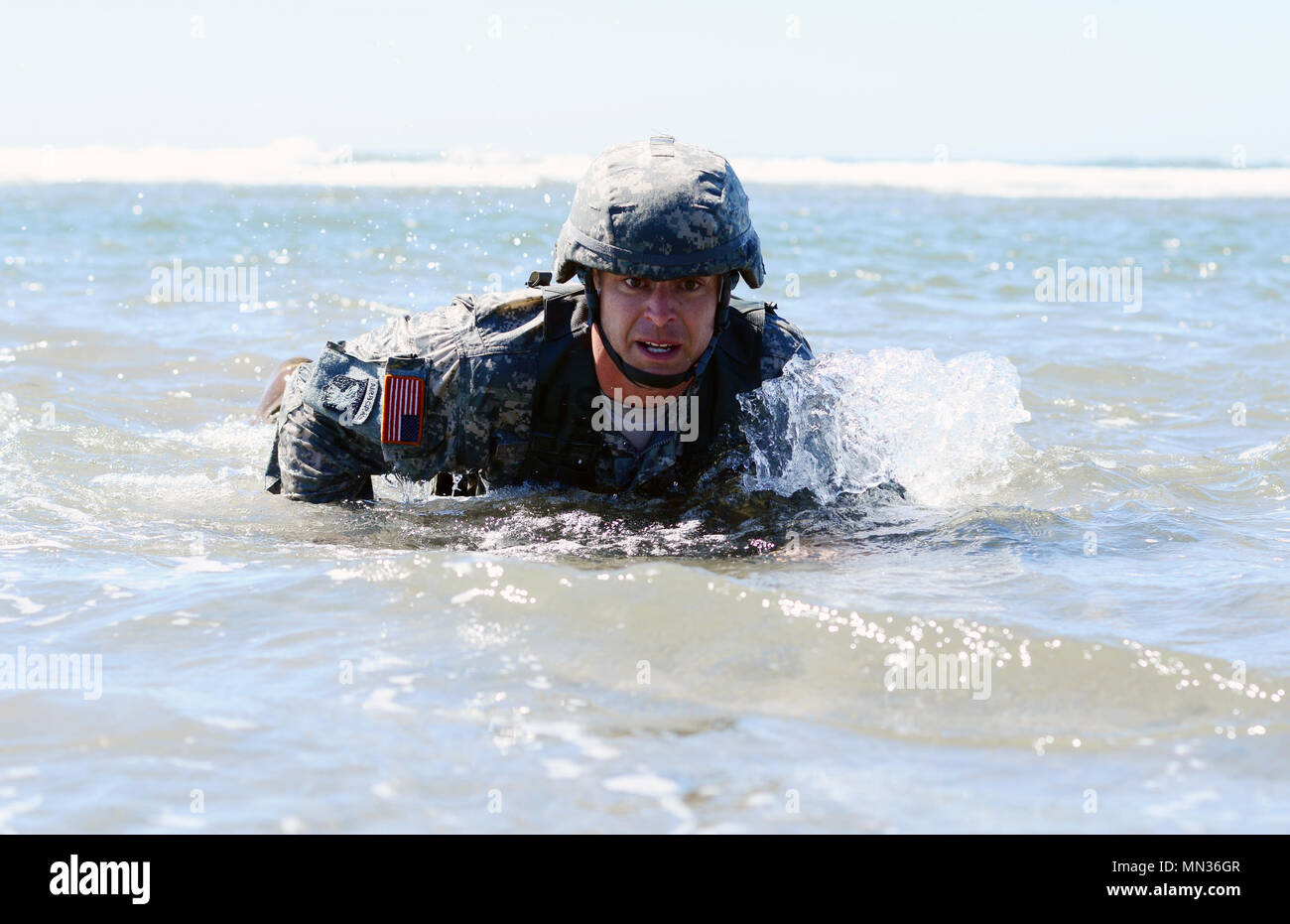 Oregon Army National Guard Spc. Chais Fox, with Headquarters and ...
