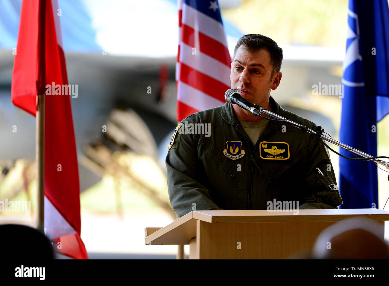 U.S. Air Force Lt. Col. Cody Blake, 493rd Expeditionary Fighter ...