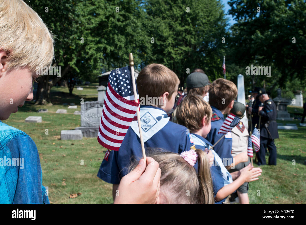 Cub Pack 190 and Cub Pack 927 participate in ceremony. (U.S. Army ...