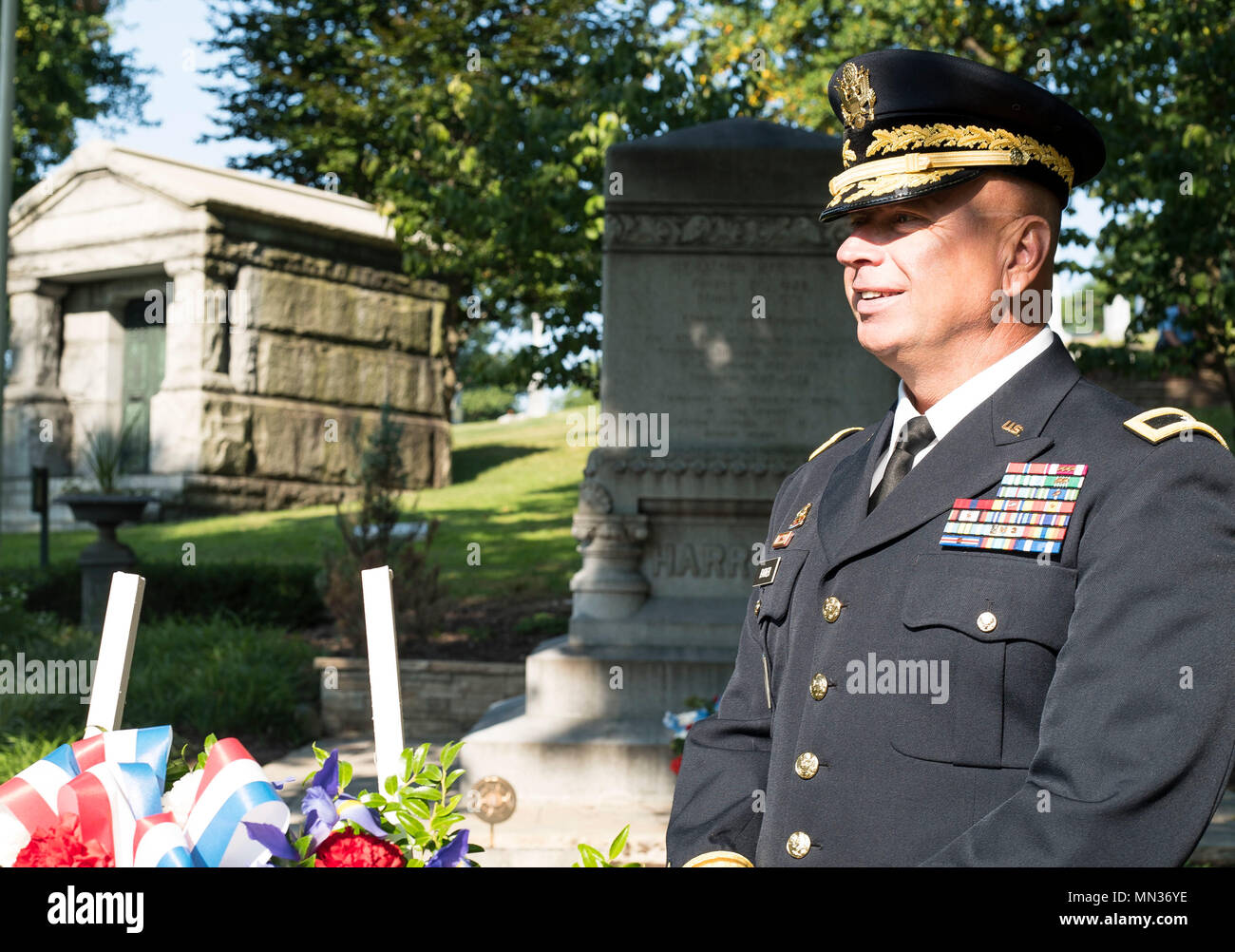 Brig. Gen. Vincent Barker honors the life of President Benjamin ...