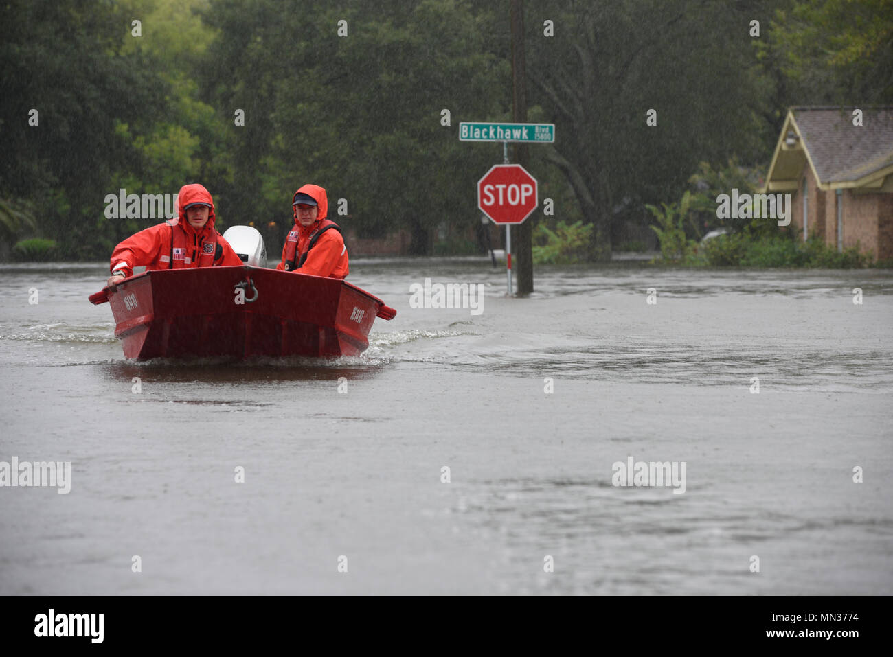 Coast Guard Petty Officers 3rd Class Eric Gordon and Gavin Kershaw ...