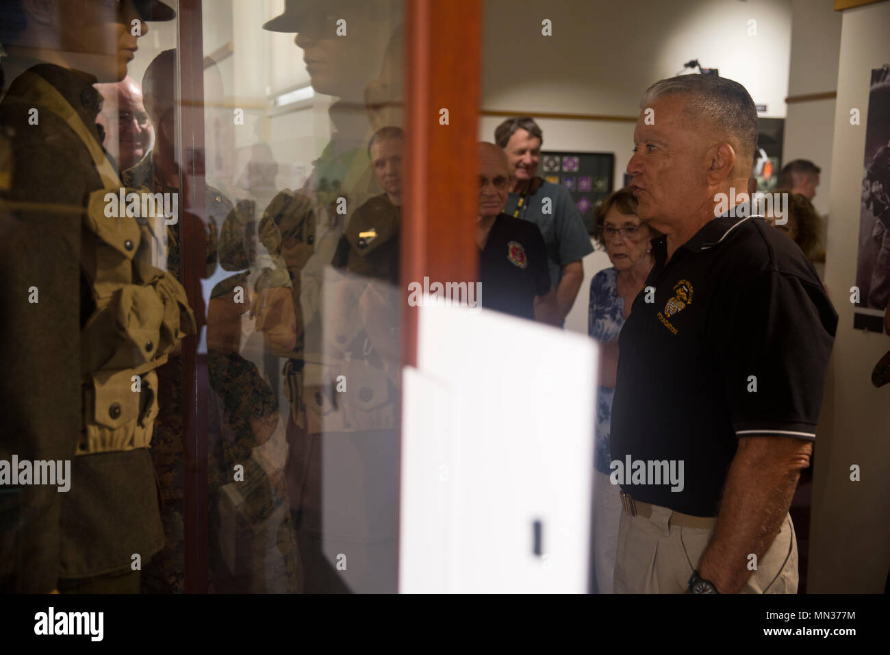 Retired U.S. Marine Corps Lt. Col. Leonard M. Howard, a docent with the ...