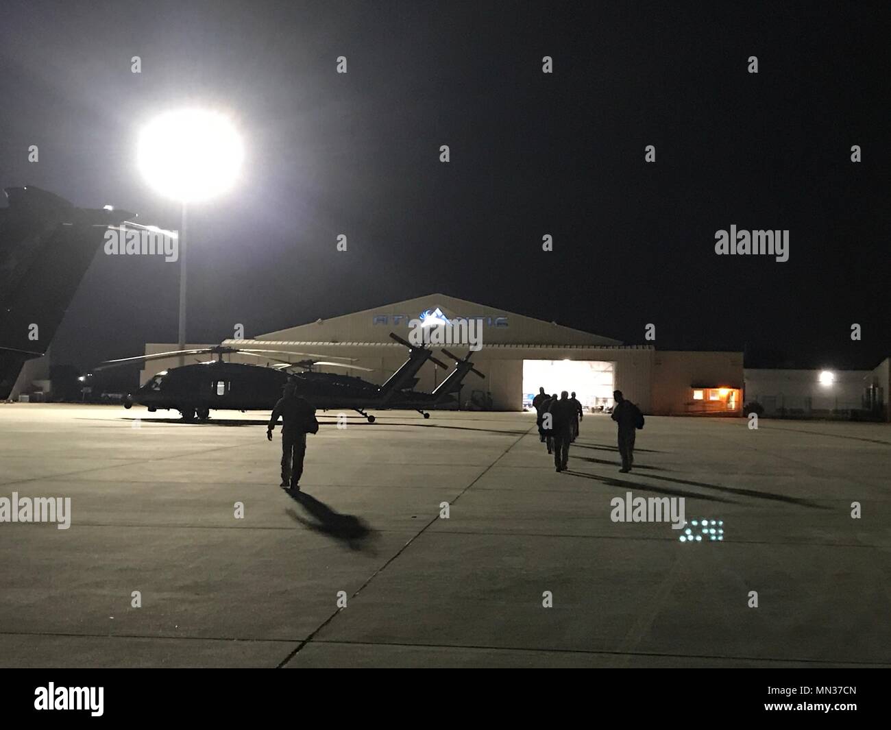 A CBP Air and Marine Operations UH-60 Black Hawk Helicopter and aircrew ...