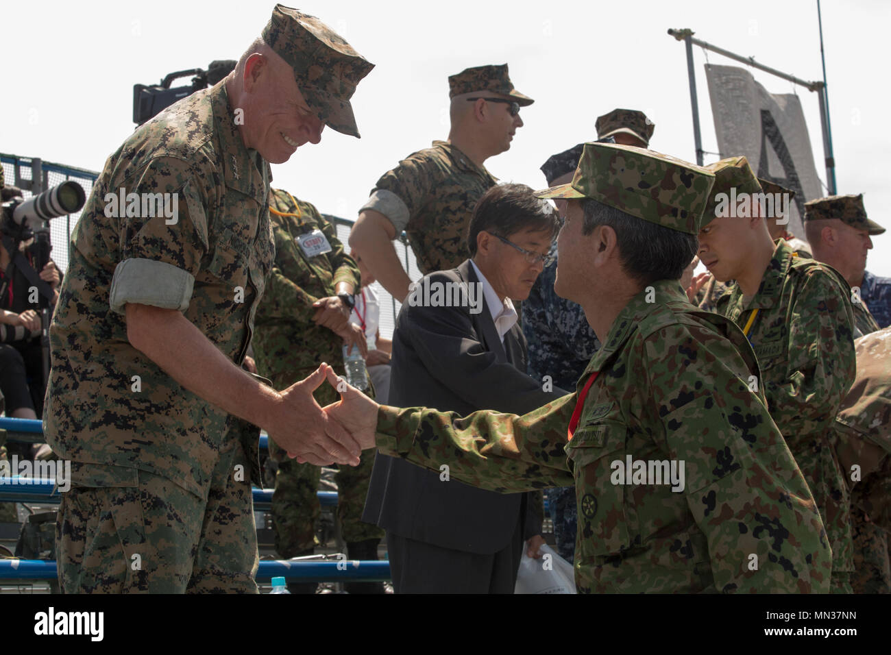 CATC CAMP FUJI, Japan— Lt. Gen. Lawrence D. Nicholson, left, and Lt ...